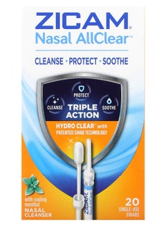 ZICAM Nasal AllClear Nasal Cleanser with Cooling Menthol 20 Single-Use ...