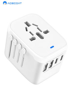 ACECOAT Universal Travel Adapter, International Plug Adapter With 2 USB ...