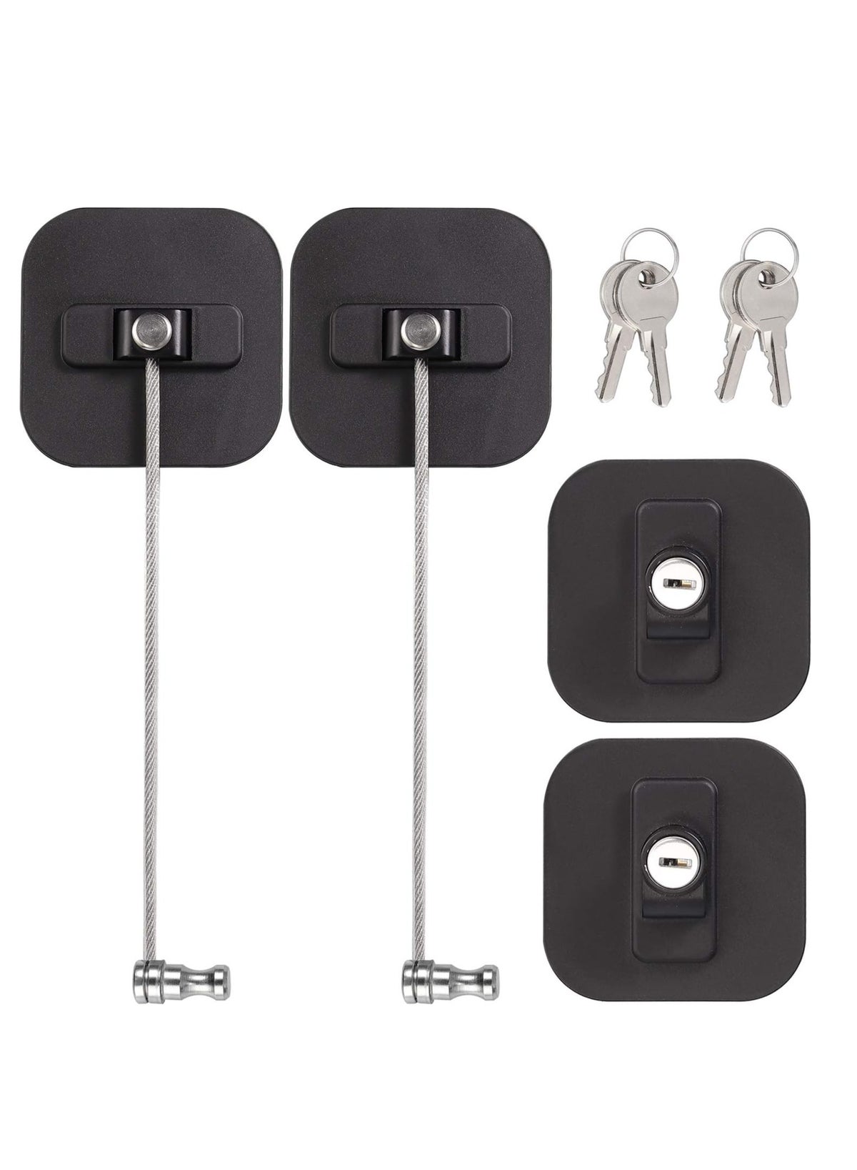 SYOSI Refrigerator Locks 2 Pcs Fridge Locks Freezer Window Safety Locks ...