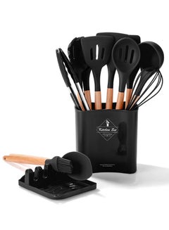 Arabest 12-Piece Silicone Kitchen Utensil Set Cooking Tools Nonstick ...