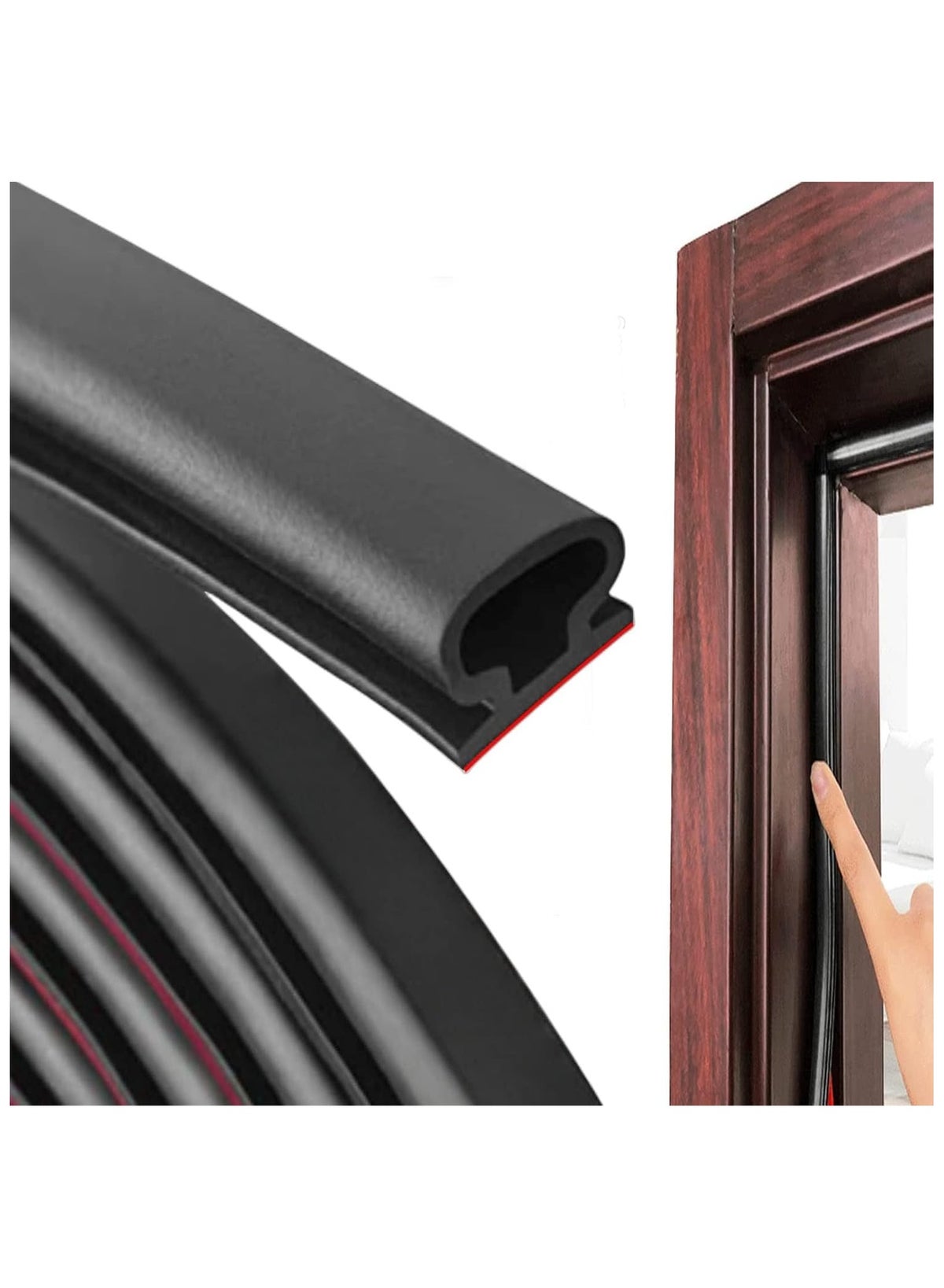 Vparty Door Weather Stripping Door Seal Strip,Self-Adhesive Rubber Door ...