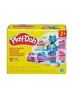 Play-Doh Sparkle Collection – 6-Pack Metallic Shine Modeling Compound ...