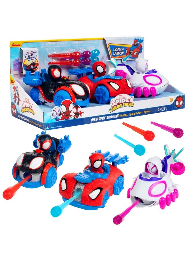 Jazwares Marvel Spidey and His Amazing Friends Web Dart Zoomers 3 Pack ...