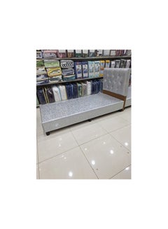 Other Manufacturer Luxurious wooden box bed covered in leather with ...