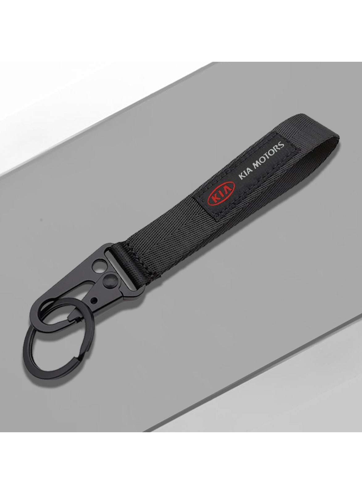 KIA Premium Type Fabric Strap Keychain Car Key Chain, Home Keychain ...