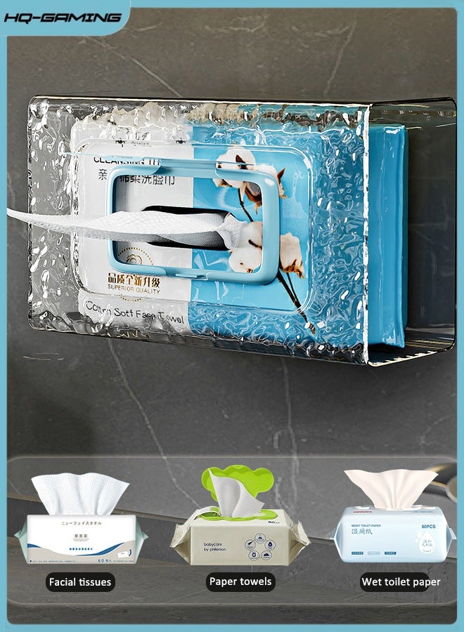 HQ-GAMING Wall Mounted Tissue Box Holder Self Adhesive Tissue Holder ...