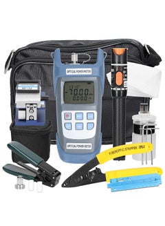Generic Fiber Optic FTTH Tool Kit Optical Power Meter Fiber Cleaver ...