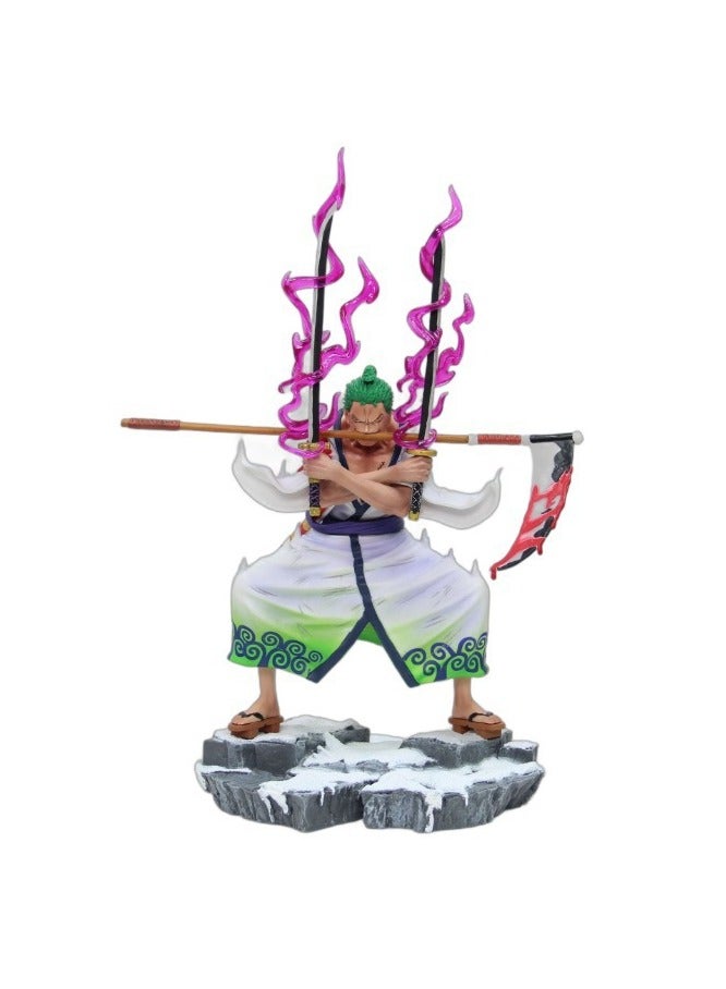 Generic One Piece Purgatory Demon Slash Zoro Figure - Wano Country Zoro ...