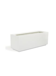 GRP GRP Fiberglass Rectangular Long White Pot 60x30x30cm (LWH)) for ...