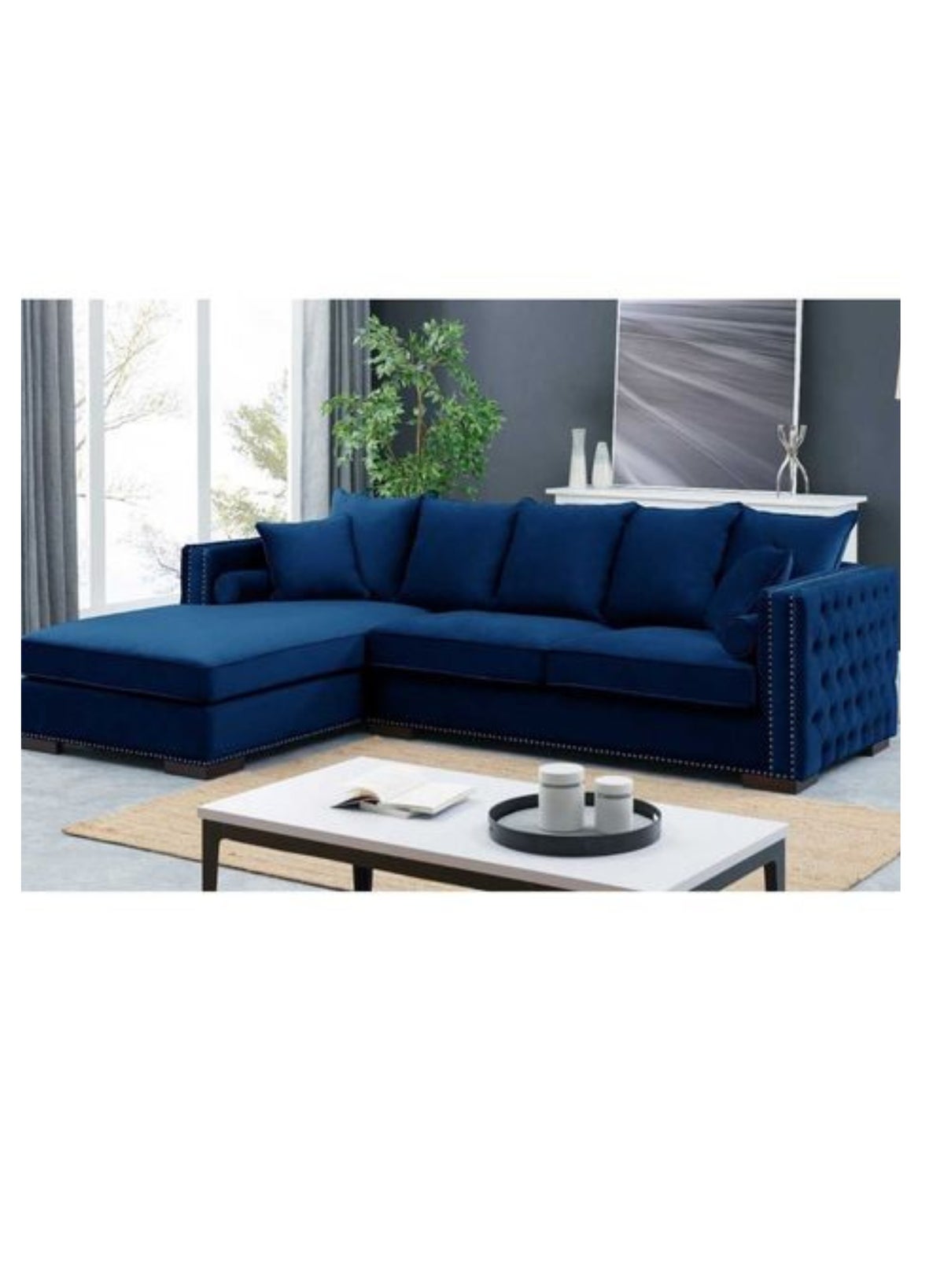 Maharat Al Bahar MAB FURNISHINGS Regal Modern Luxury Fabric Sofa Set: Graciously Elegant Living ...