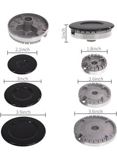 erorex Set Of 4 Sabaf Gas Stove Burner Covers Cooker Hat Set Oven Gas ...