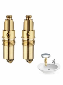 Y&D Basin Click Clack, 2pcs Spring Brass Plug Bolt Sink clicker Slotted ...