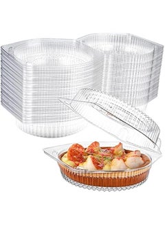 Arabest 40-Pack Clear Plastic Pie Keeper Containers with Locking Lids ...