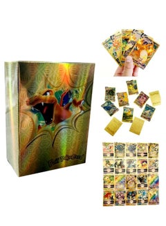 Pokemon 100-Piece Gold Cards Packs, Gold Foil Card with Box Include ...