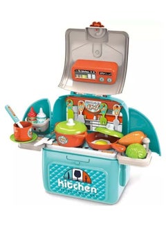BAYBEE 2 In 1 Suitcase Kids Kitchen Set For Kids Girls With Cooking ...