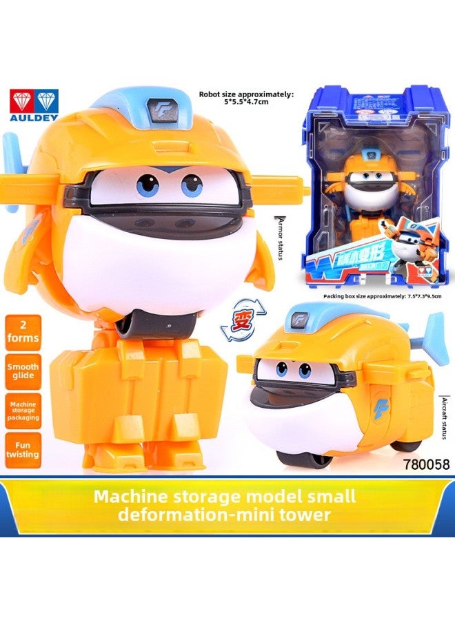 Generic Audi Genuine Super Flying Man Mini Transforming Toy Robot Le Di ...