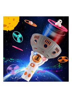 SYOSI LED Astronaut Flying Disc Launcher with Sounds, Flying Saucer and ...