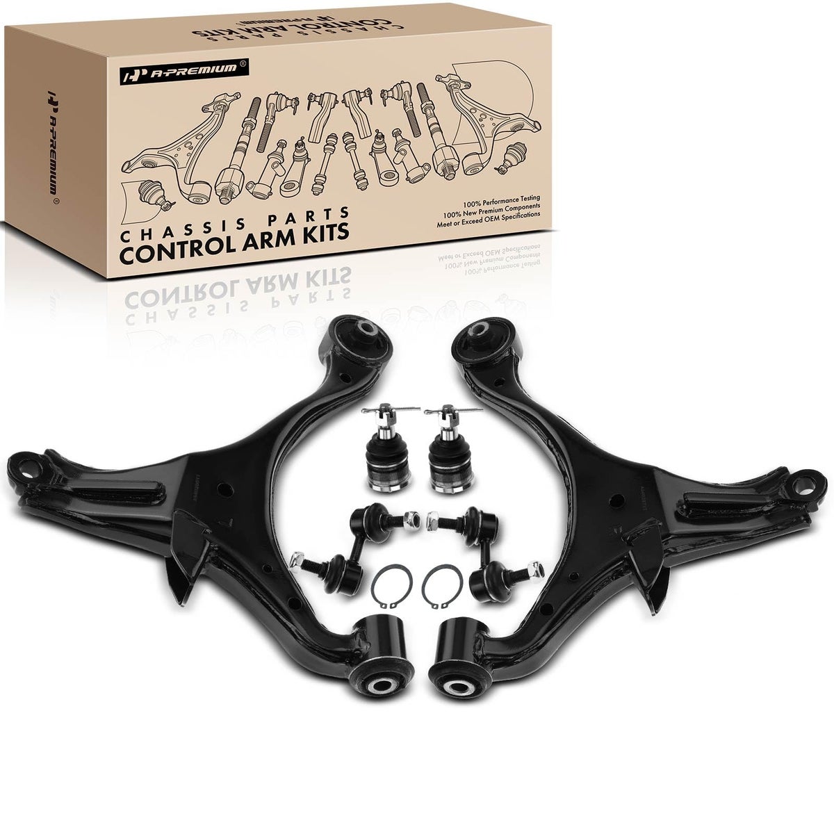 A-Premium APremium Set of 6 Lower Control Arm Lower Ball Joint Sway Bar ...