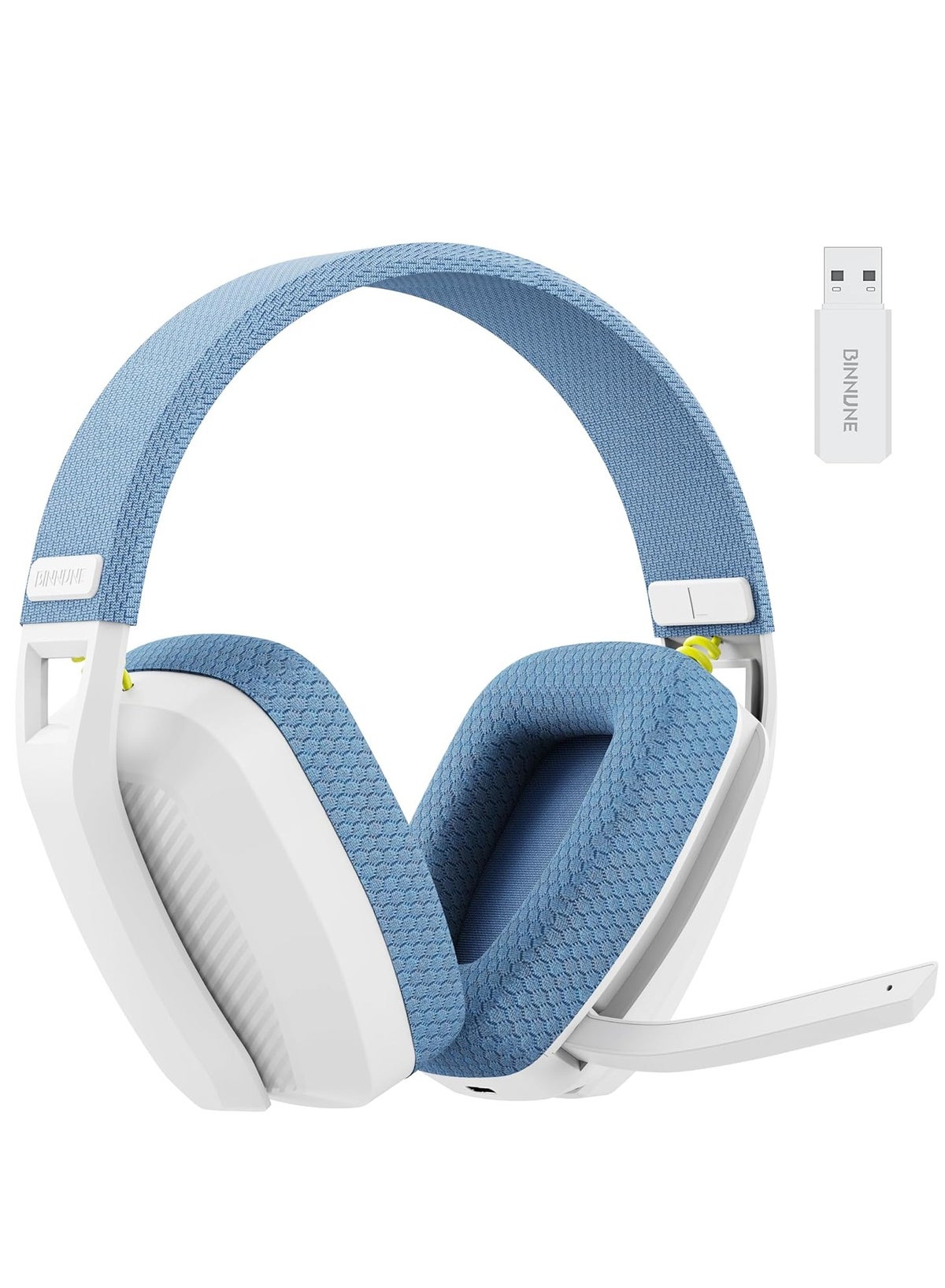 BINNUNE BW06 2.4G Wireless Gaming Headset with Flip ENC Mic for PC, PS4 ...