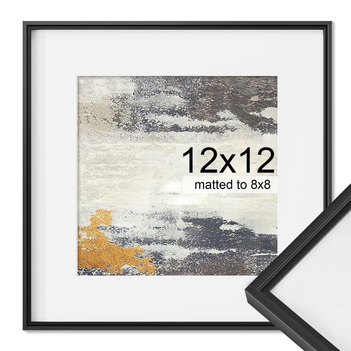 FLYJOE 12x12 Metal Picture Frame 12 x 12 Square Aluminum Photo Frames ...
