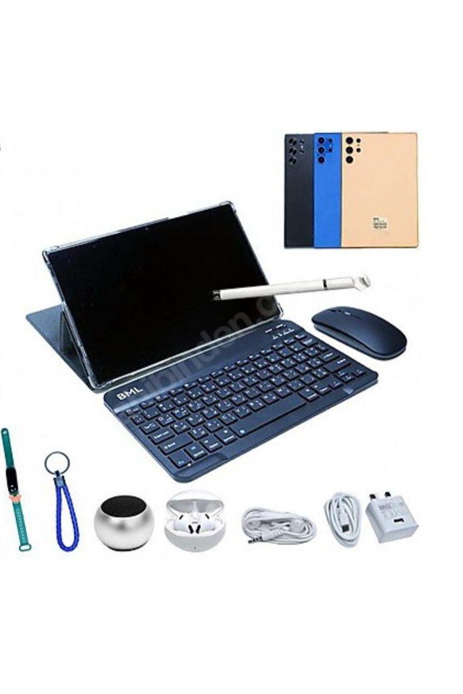 BML Tab S9 Ultra Tablet with Keyboard 10.1-inch FHD Display, 16GB RAM ...