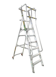 LIBERTI LIBERTI6' HULK Aluminium platform ladder (2 wheels+safety bars ...