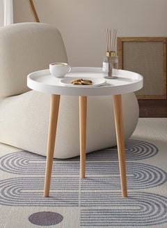 JANTENS Round Coffee Table for Living Room Sofa Side Table End Table ...