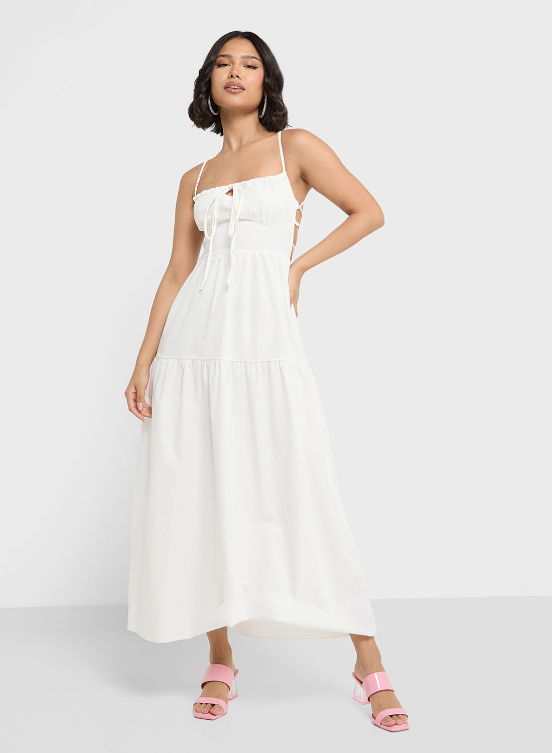 Ginger Corset Bodice Midi Tiered Sundress | Best Price UAE | Dubai, Abu ...