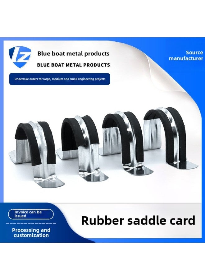 Generic Adhesive Strip Saddle Clamp Rubber Riding Card U-Shaped Line ...