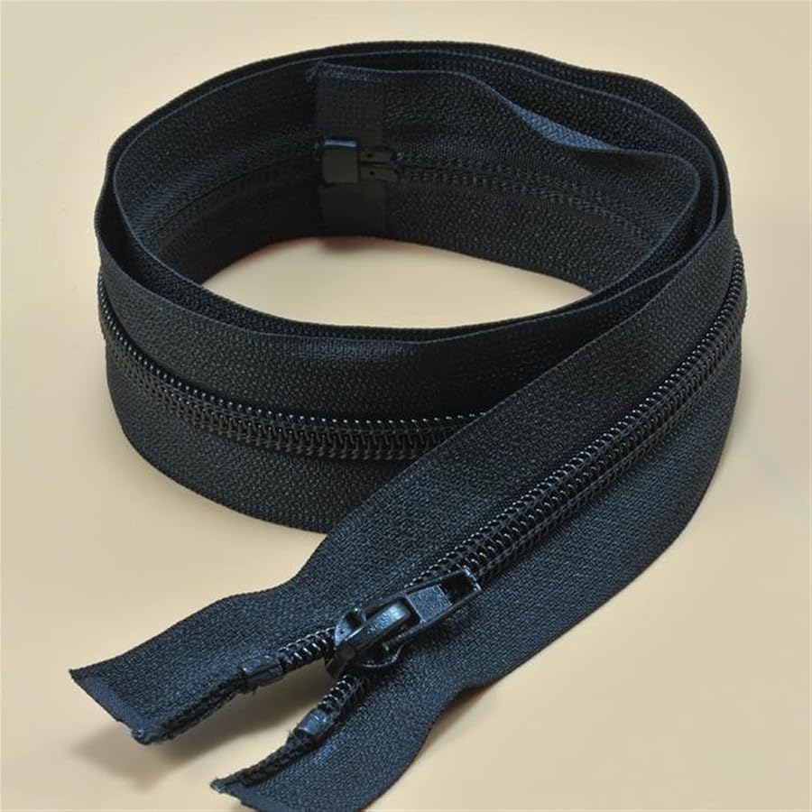 Generic Black 80cm Nylon Open End Zipper For Jacket Coat Bag Durable ...