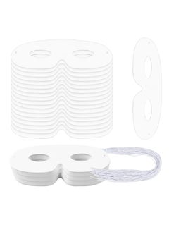 Generic White Paper Eye Masks, White Masquerade Mask Blank Masks ...