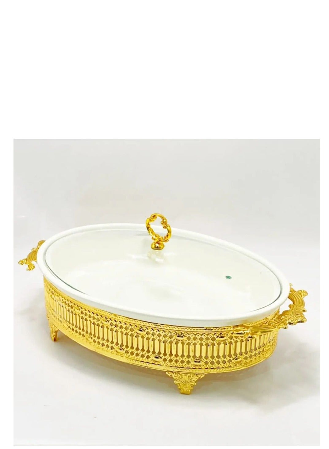 Generic Chafing Dish Buffet Set, Golden Water Pattern Stainless Steel ...