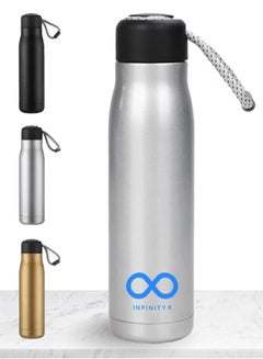 Infinity Water Bottle, Stainless Steel Flask, 550 ML/18.5 OZ, Double ...