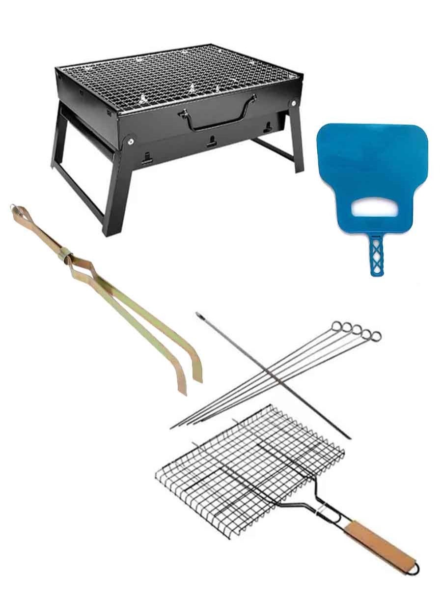 co arma A complete barbecue kit consisting of an iron grill, barbecue ...