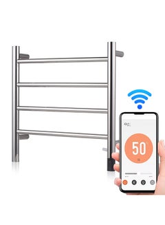 Generic WiFi Electric Towel Warmer Rack Wall Mounted 50W 24V 4 Bars ...
