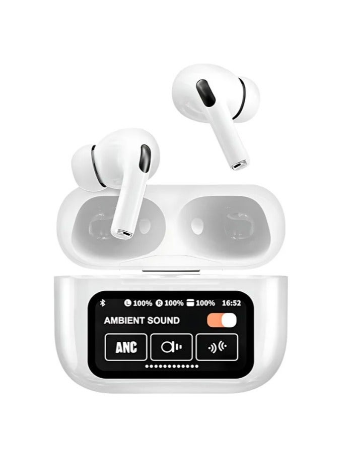 TecV TWS Truly Wireless Earbuds with built-in LCD Touchscreen ANC, ENC ...