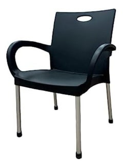 Faller Stackable Modern Plastic Armchair with Aluminum leg and Matching ...