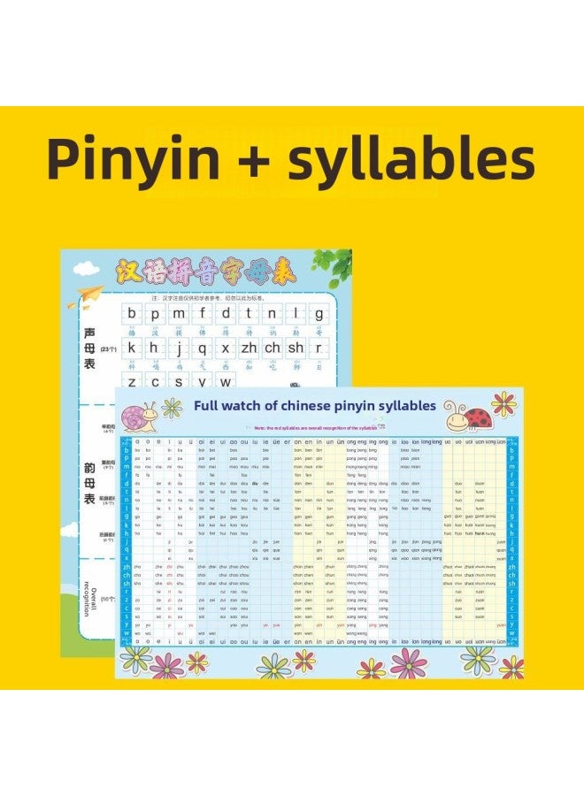 First Grade Primary School Students Chinese Pinyin Alphabet Wall ...