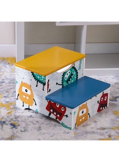 DANUBE HOME Monster Step Stool With Storage Modern Wooden Kids And ...