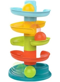 BAYBEE Baby Ball Tower for Toddlers Ball Drop and Roll Swirling Tower ...