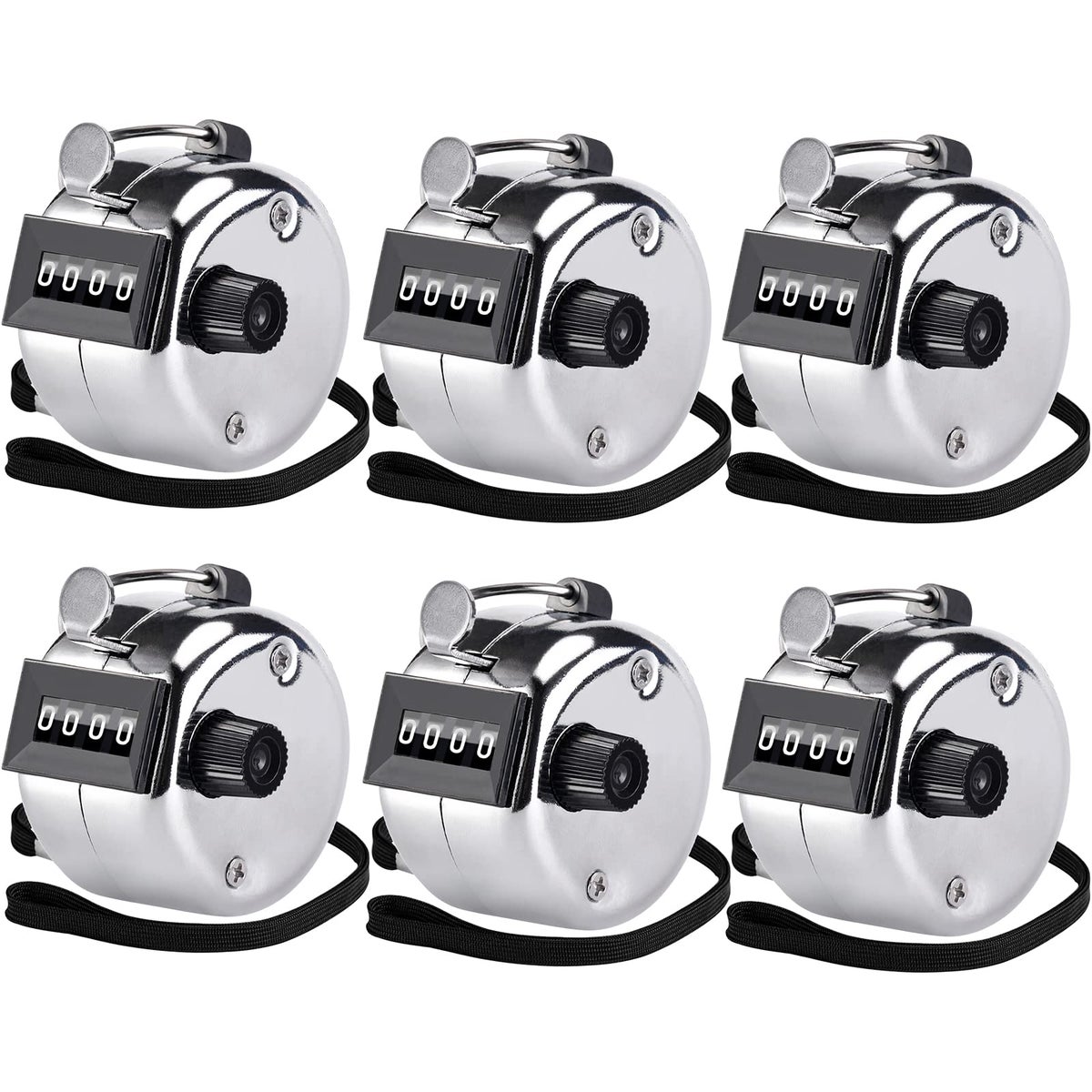 KTRIO KTRIO 6 Pack Budget Metal Handheld Tally Counter 4-Digit Number ...