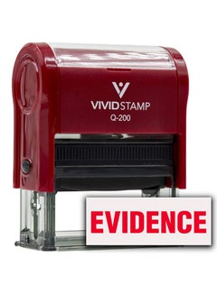 Vivid Stamp Evidence Self Inking Rubber Stamp (Red Ink) - Medium | Best ...