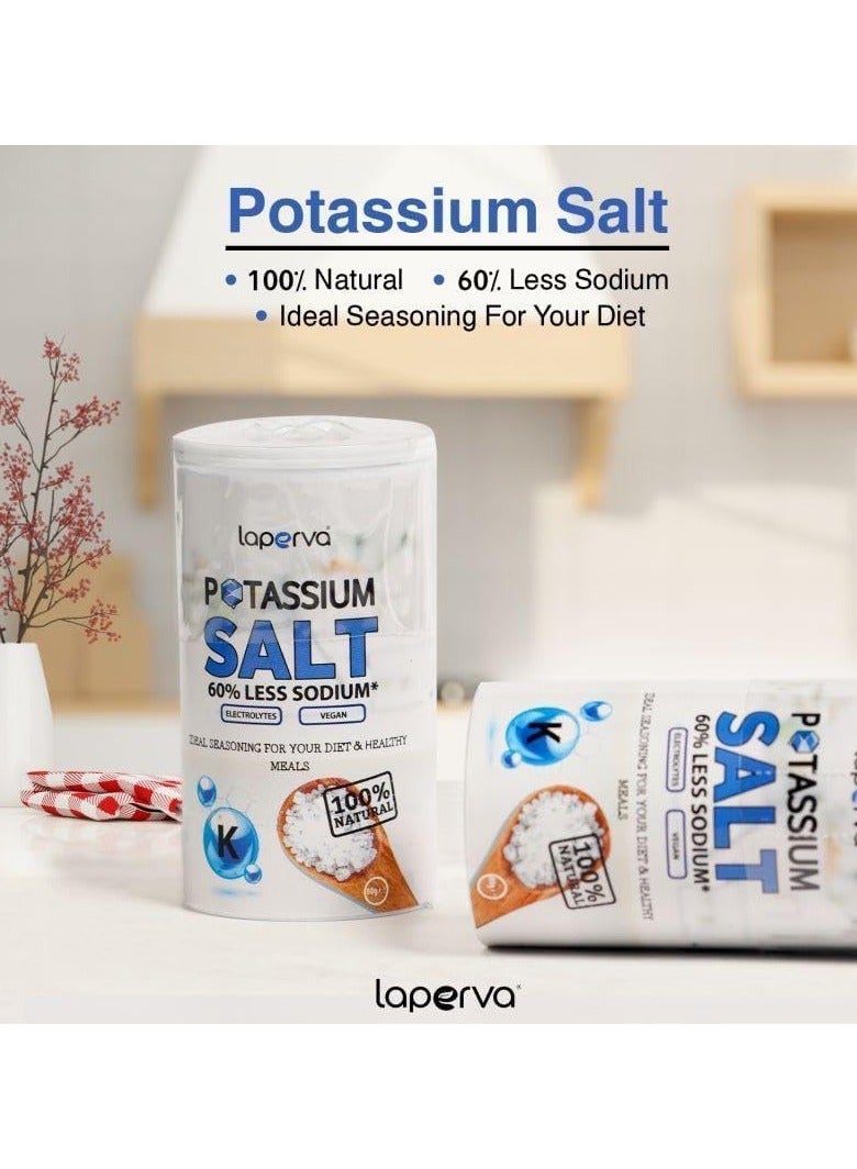 Buy Laperva Potassium Salt, 80g – 100% Natural, 60% Less Sodium, Ideal ...