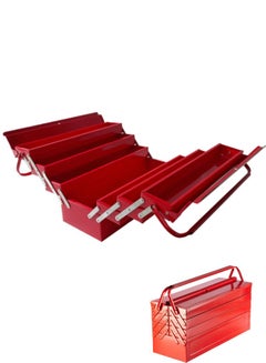Generic 5-Tray Cantilever Steel Tool Box black 53 x 21 x 21cm ...