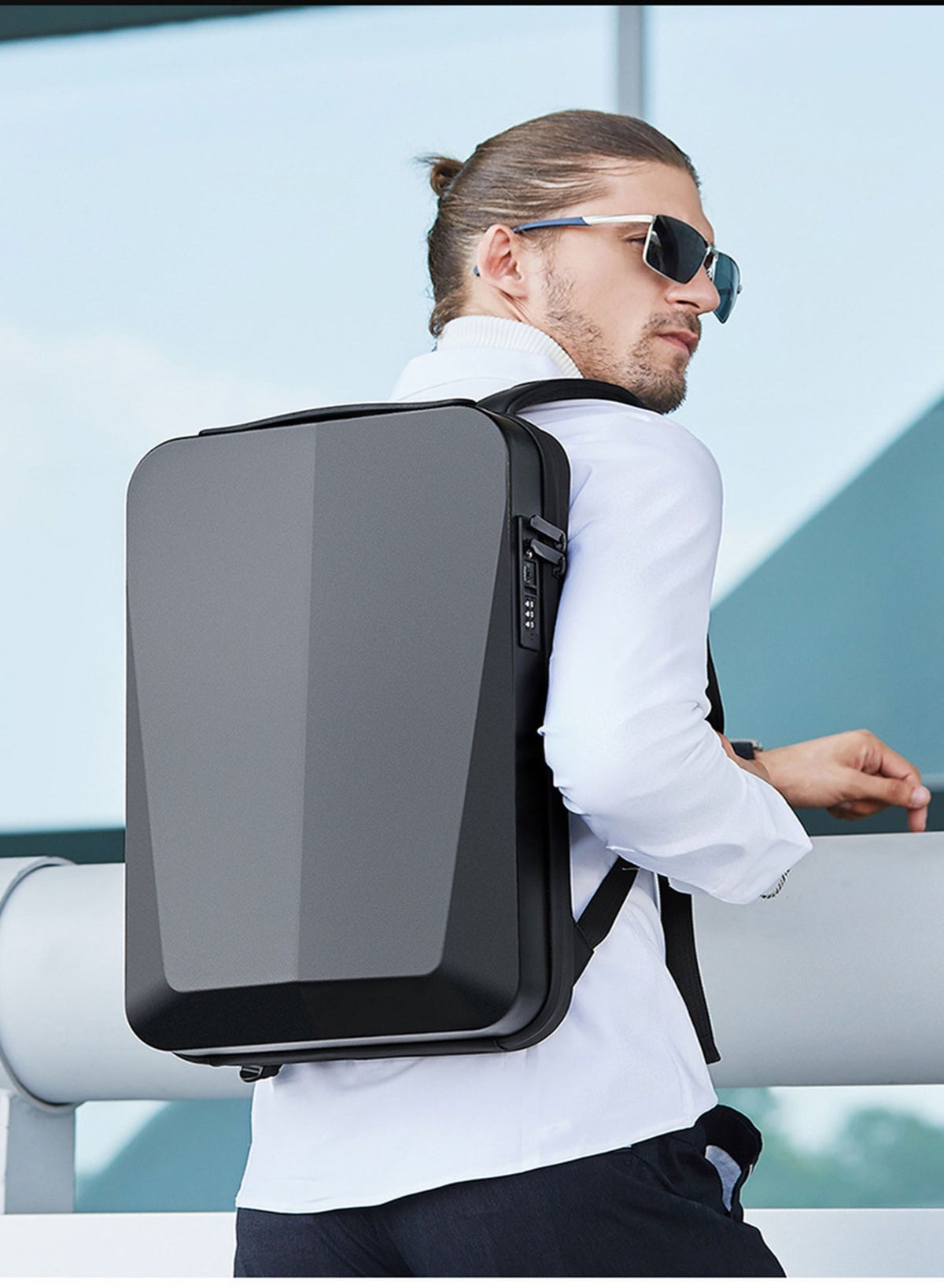 None/Brand Business Waterproof USB Blister Computer Backpack Bag Men's ...