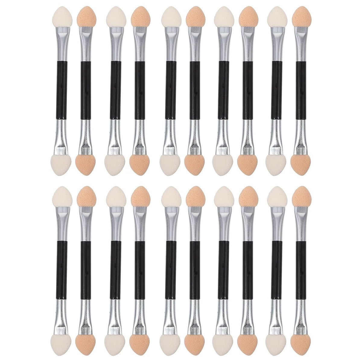 Generic Dual Sided Eyeshadow Applicators 20 Pack Disposable Makeup ...