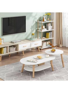 NKX Multipurpose Two Layered Two table Coffee Table for Kitchen and ...