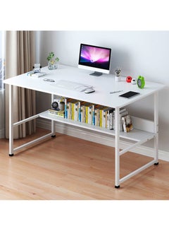 AGD Computer Table With Bookshelf Home Desk For Gaming Writing And ...