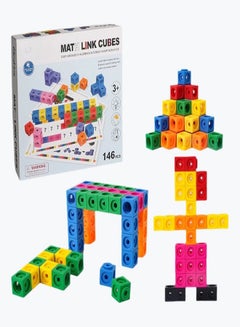 Generic Math Link Cubes, 146 Pcs Building Blocks Set, Educational Math ...