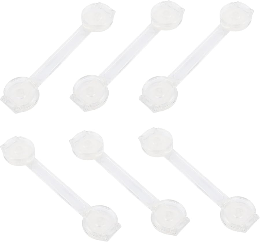 Generic 10 Pack Transparent Cabinet Safety Locks For Baby Proofing Easy ...